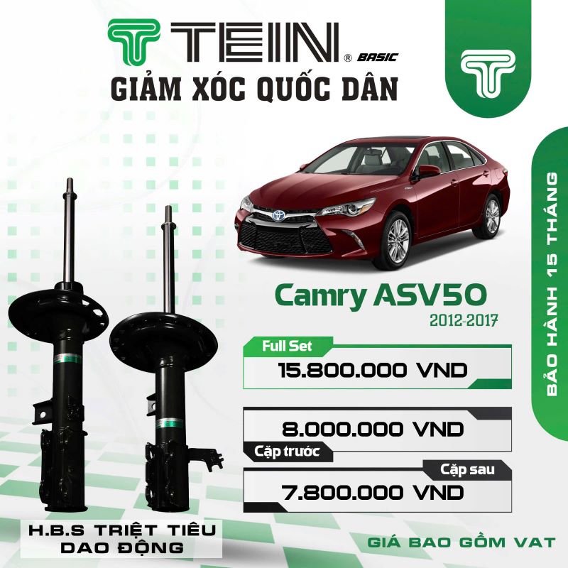 Giảm xóc Toyota Camry ASV50 TEIN Basic